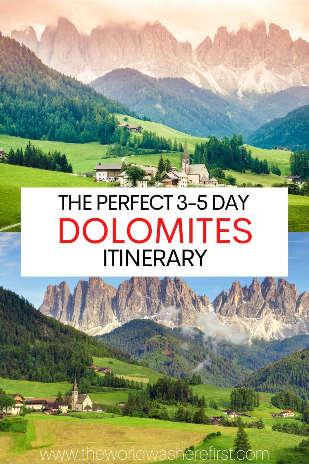 The Perfect 3, 4 or 5 Day Dolomites Road Trip Itinerary - The World Was ...