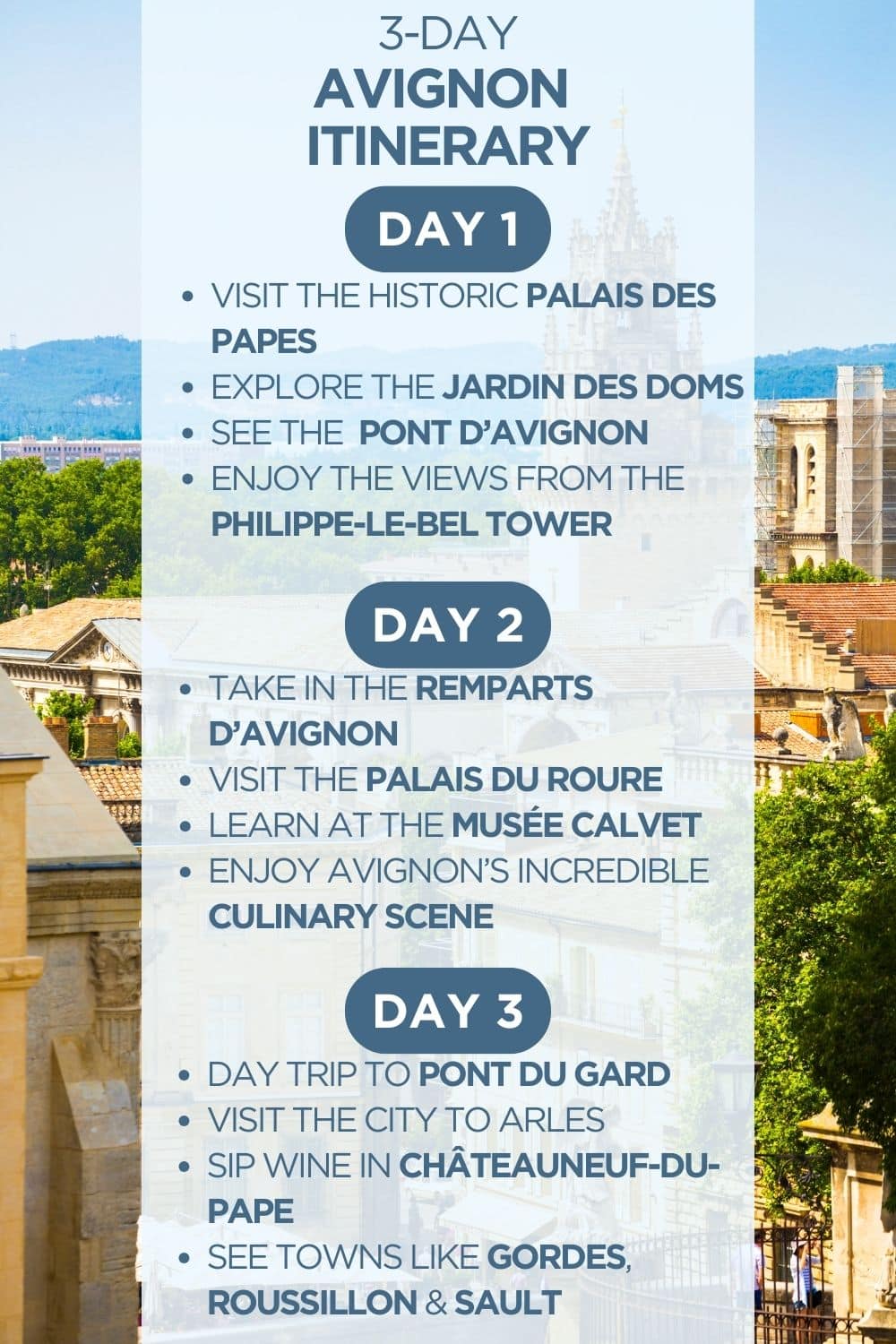 The Perfect 1, 2 or 3 Days in Avignon Itinerary - The World Was Here First