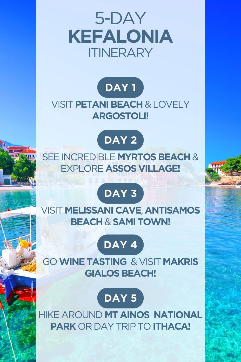 The Perfect 3, 4 or 5 Days in Kefalonia Itinerary - The World Was Here ...
