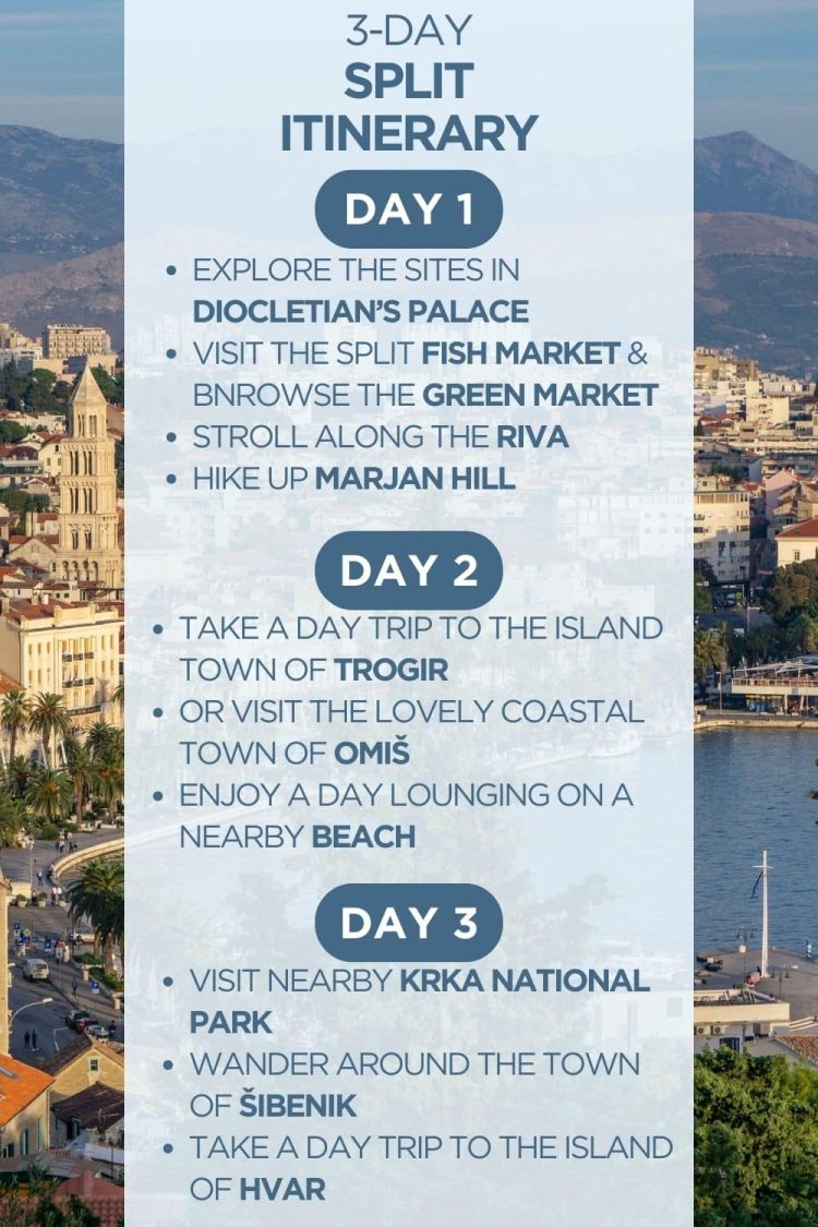 The Perfect 1, 2 or 3 Days in Split Itinerary - The World Was Here First
