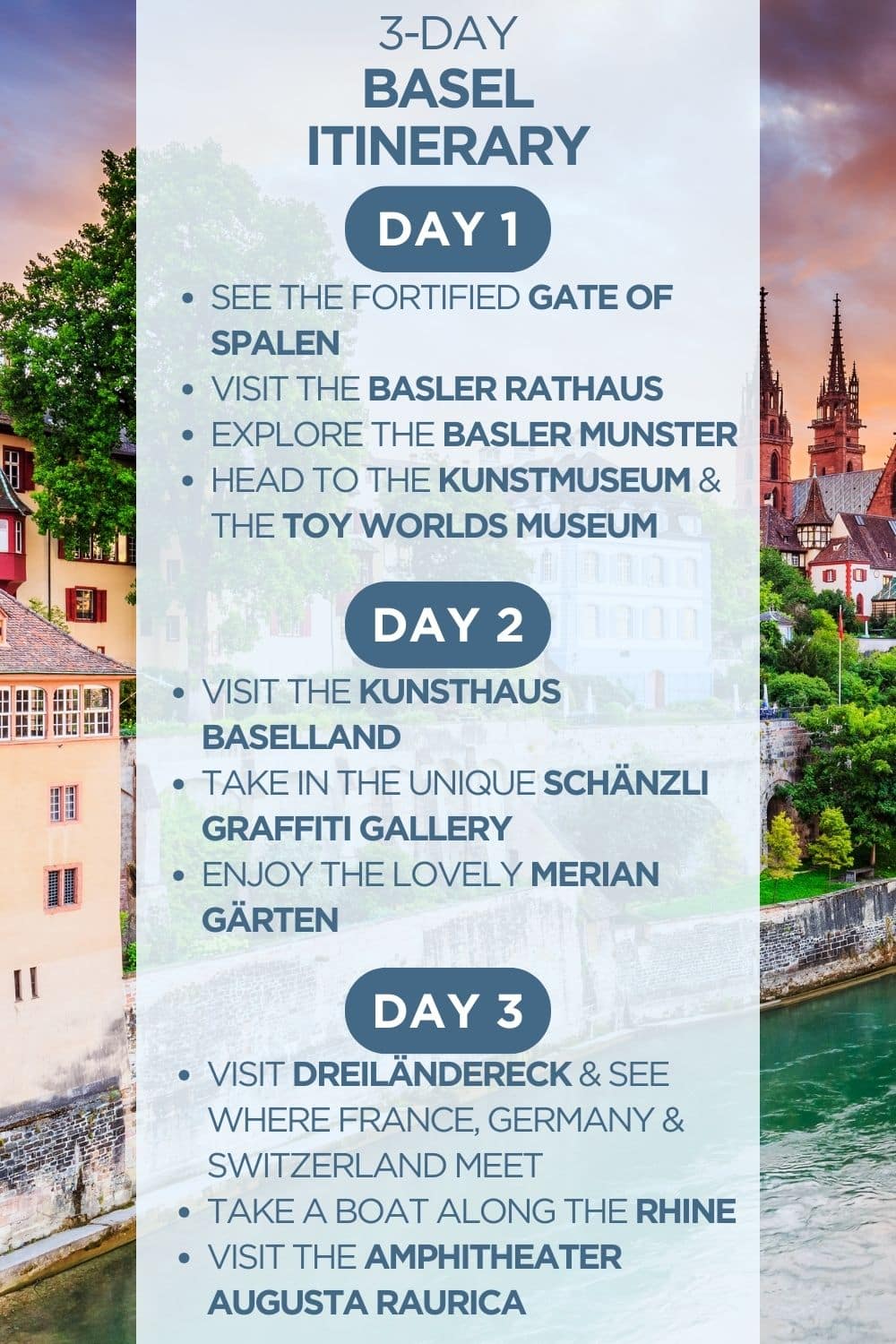The Perfect 1, 2 or 3 Days in Basel Itinerary - The World Was Here First