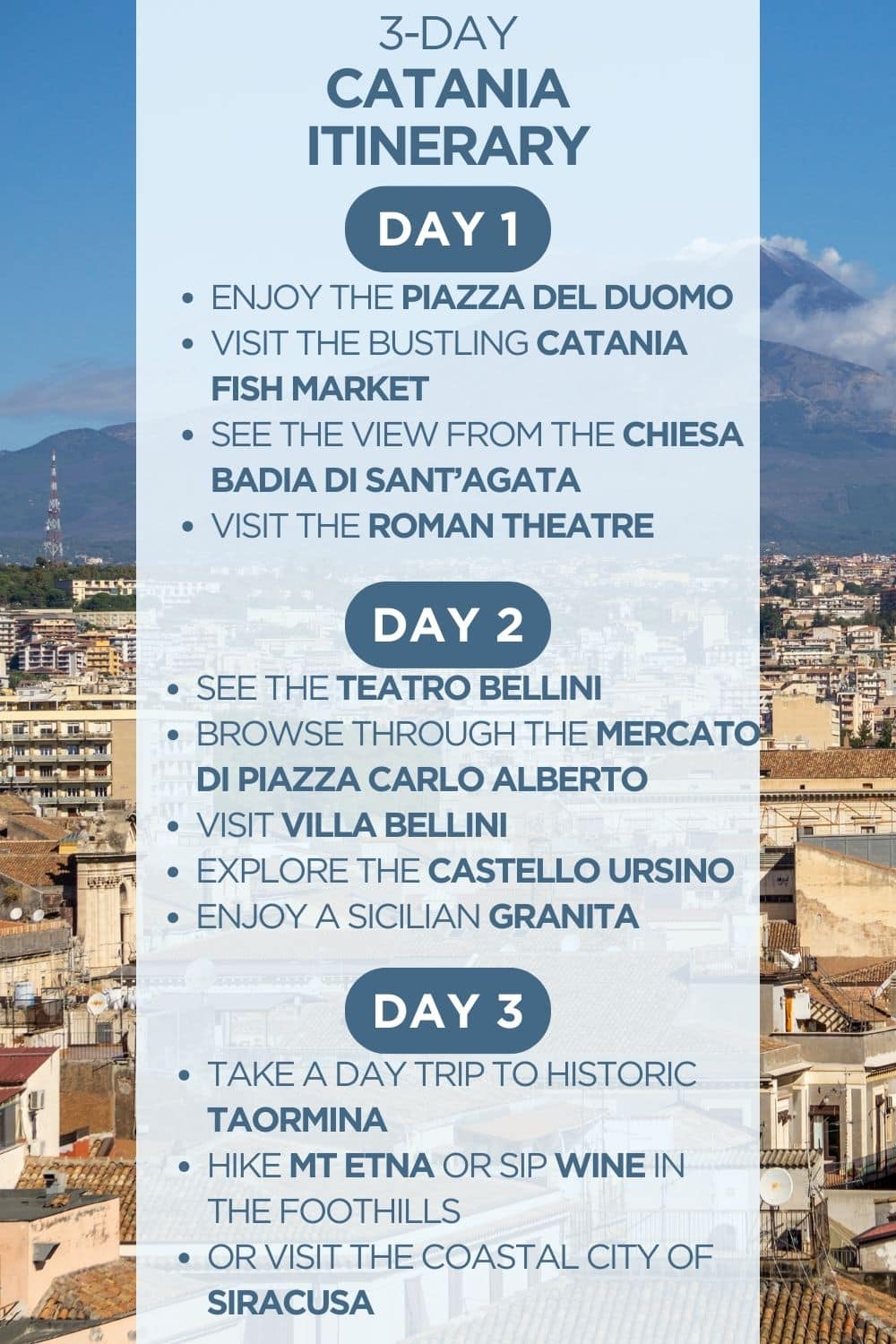 The Ultimate 1, 2 or 3 Days in Catania Itinerary - The World Was Here First