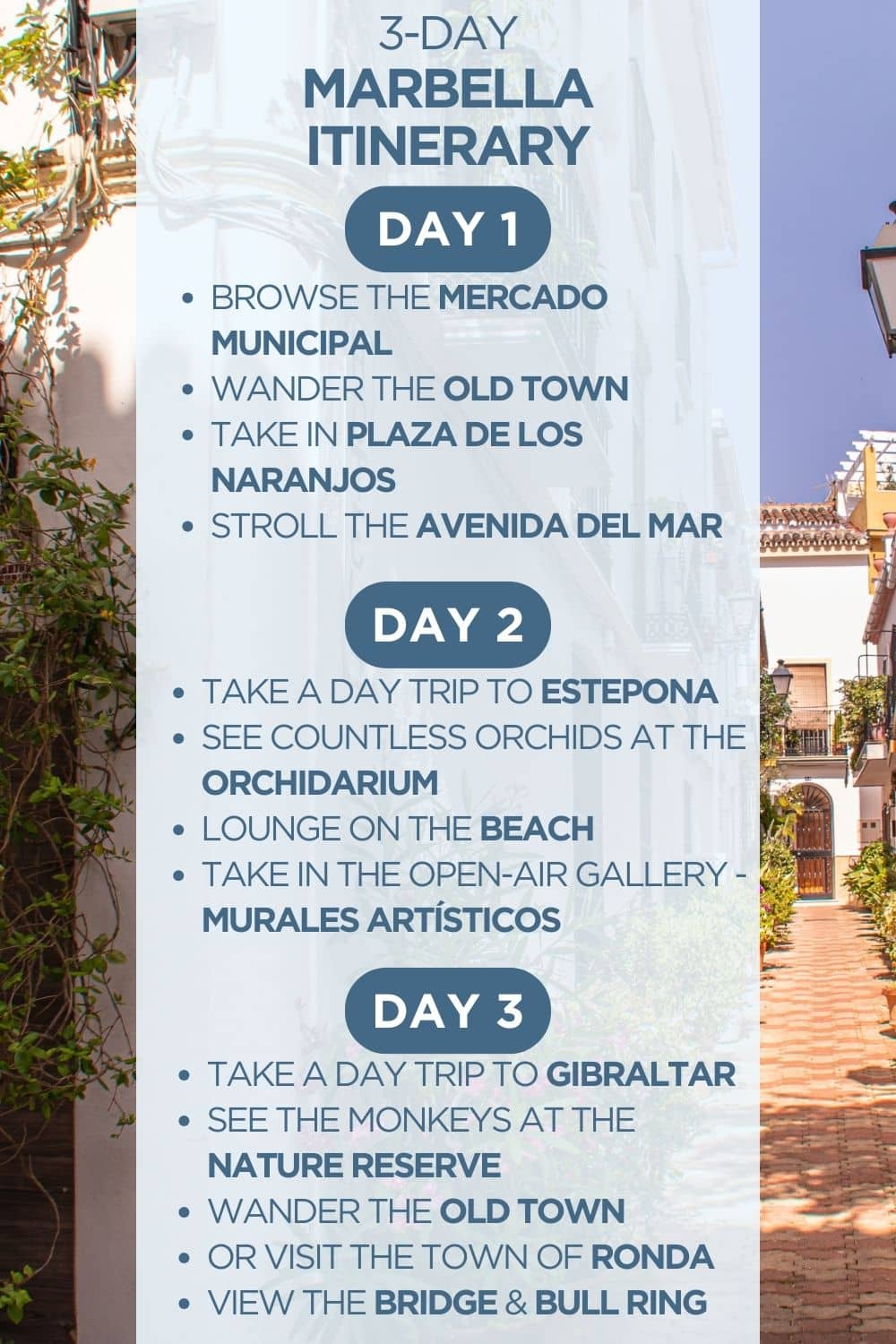 The Perfect 1, 2 or 3 Days in Marbella Itinerary - The World Was Here First