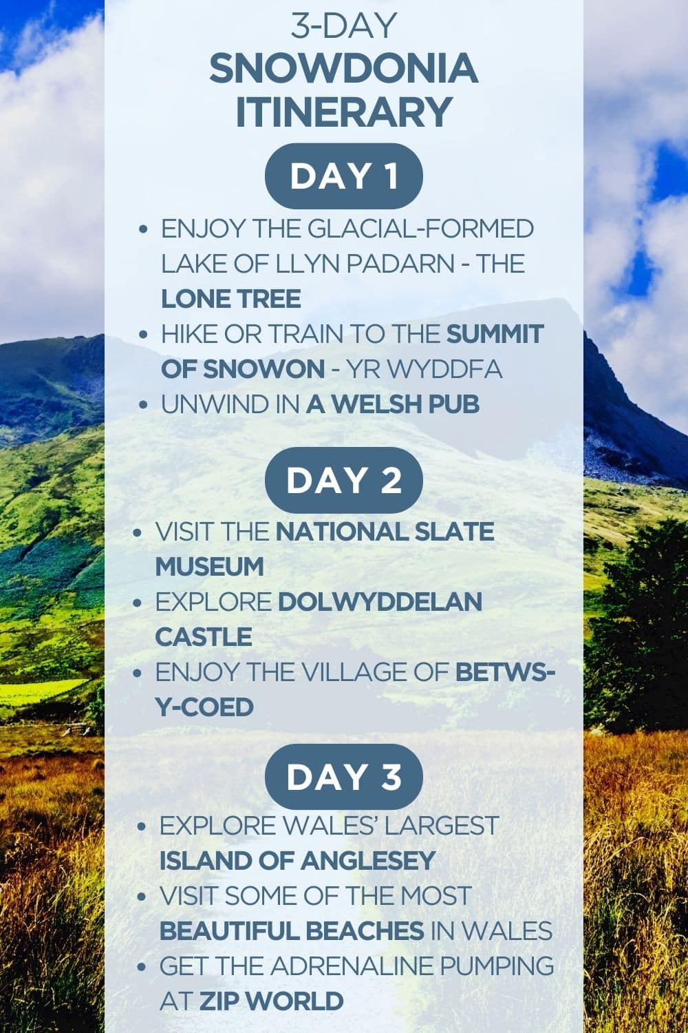 The Perfect 2 to 3 Days in Snowdonia Itinerary - The World Was Here First