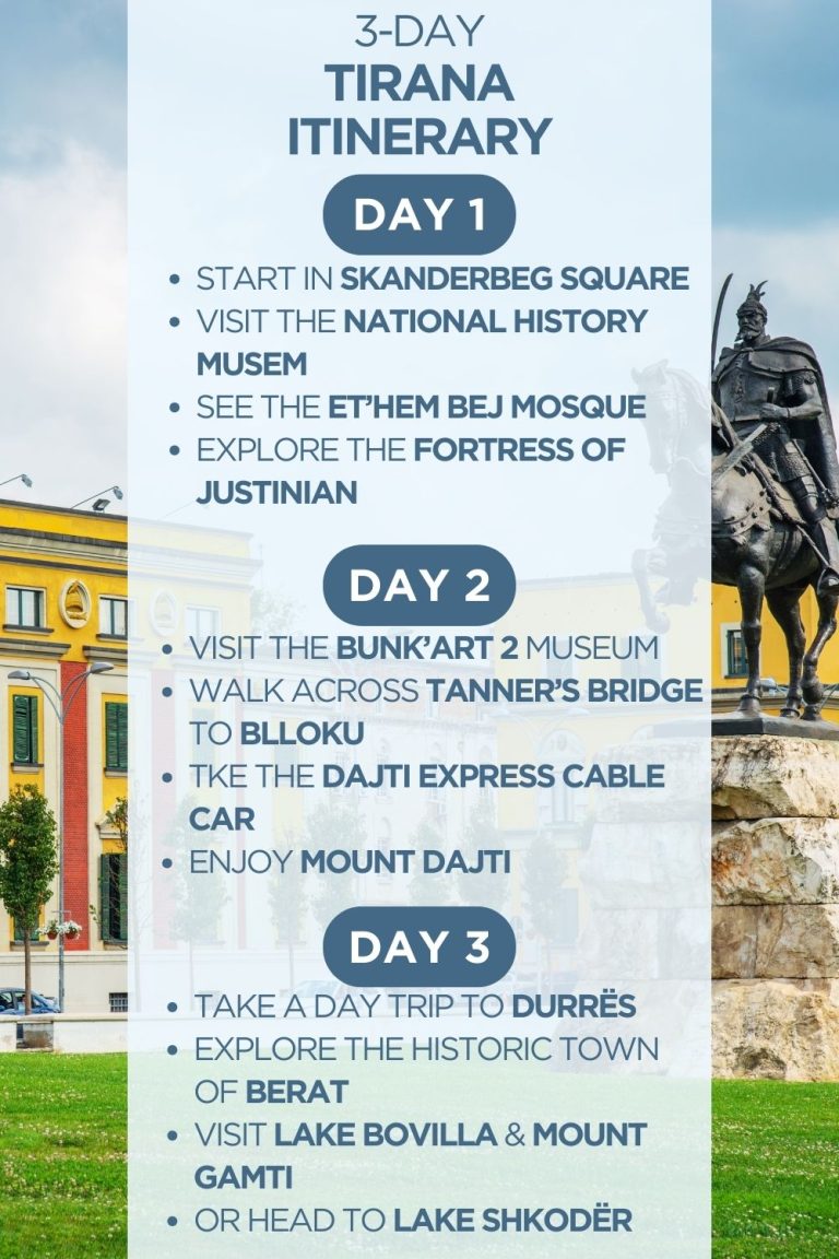 The Perfect 1, 2 or 3 Days in Tirana Itinerary - The World Was Here First