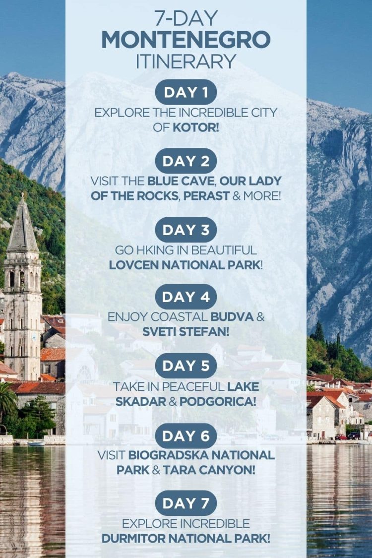 The Perfect 5 to 7 Days in Montenegro Itinerary - The World Was Here First