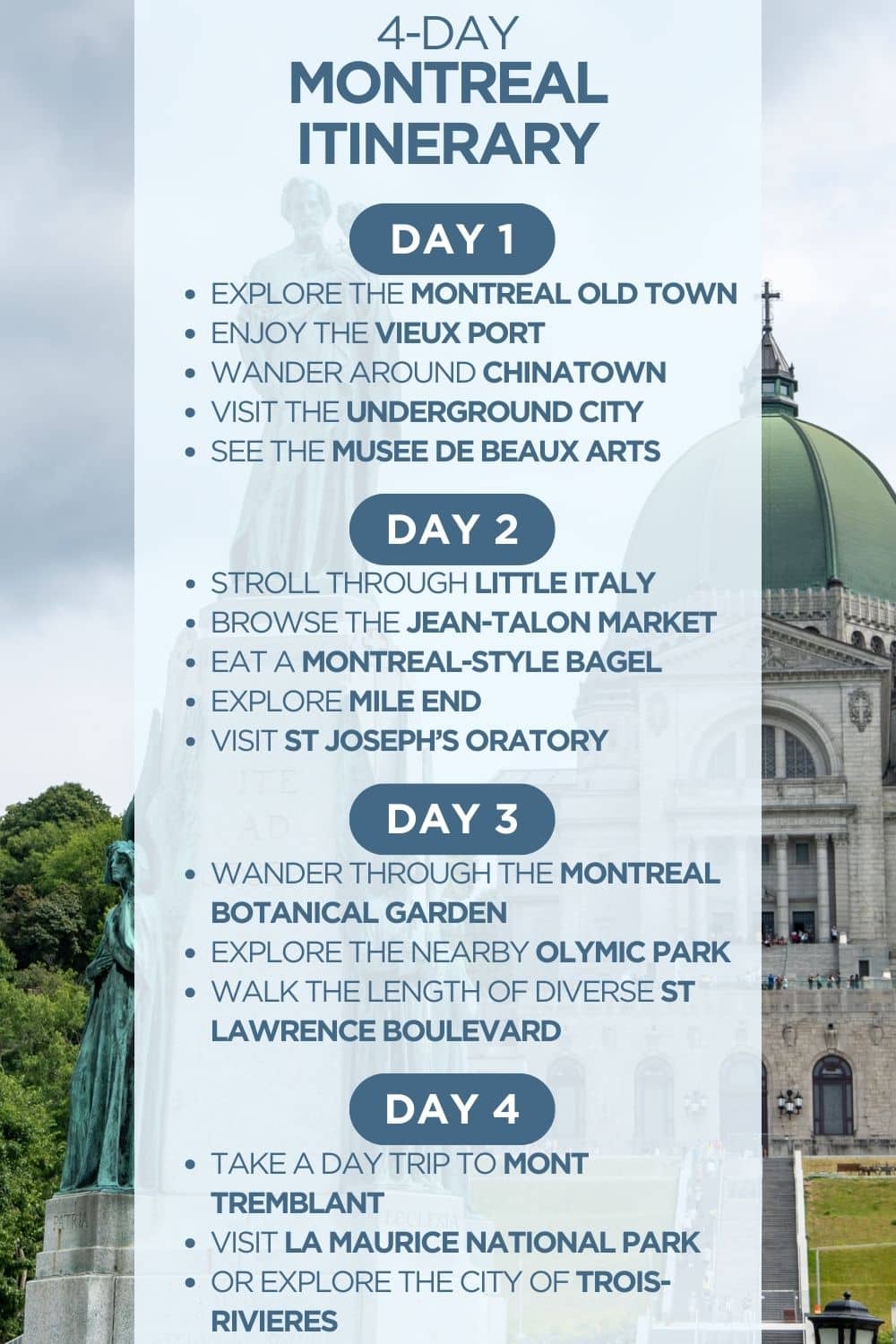 The Ultimate 3 to 4 Days in Montreal Itinerary - The World Was Here First